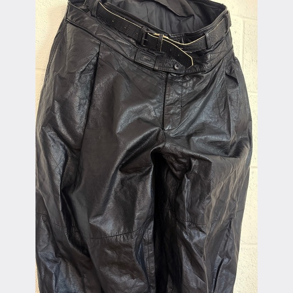 Chia | Pants | Vintage Leather Double Belt Chia High Waisted Leather ...